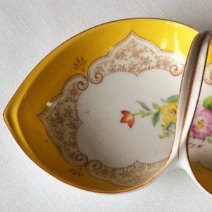 Noritake | Dining | Vtg Noritake Hand Painted Nut Dish Yellow Flowers ...